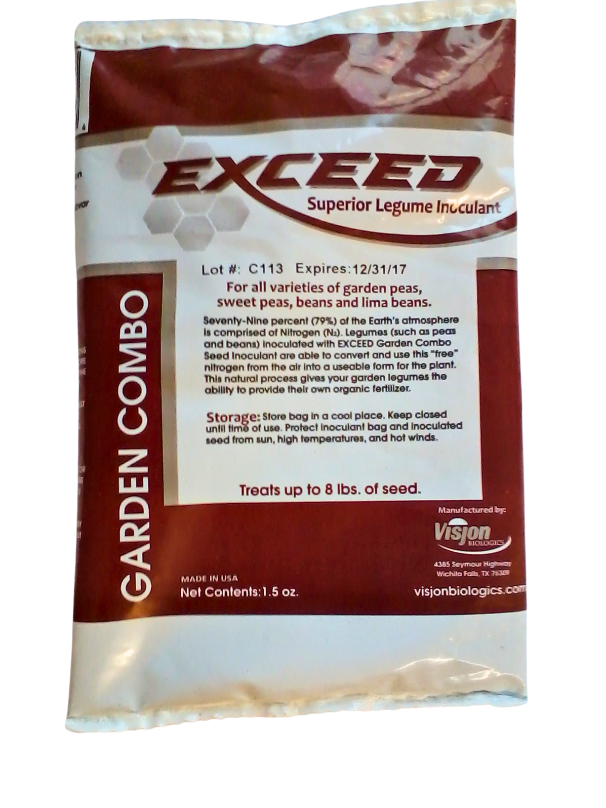 Exceed Garden Combo Inoculant Omri — Rohrer Seeds
