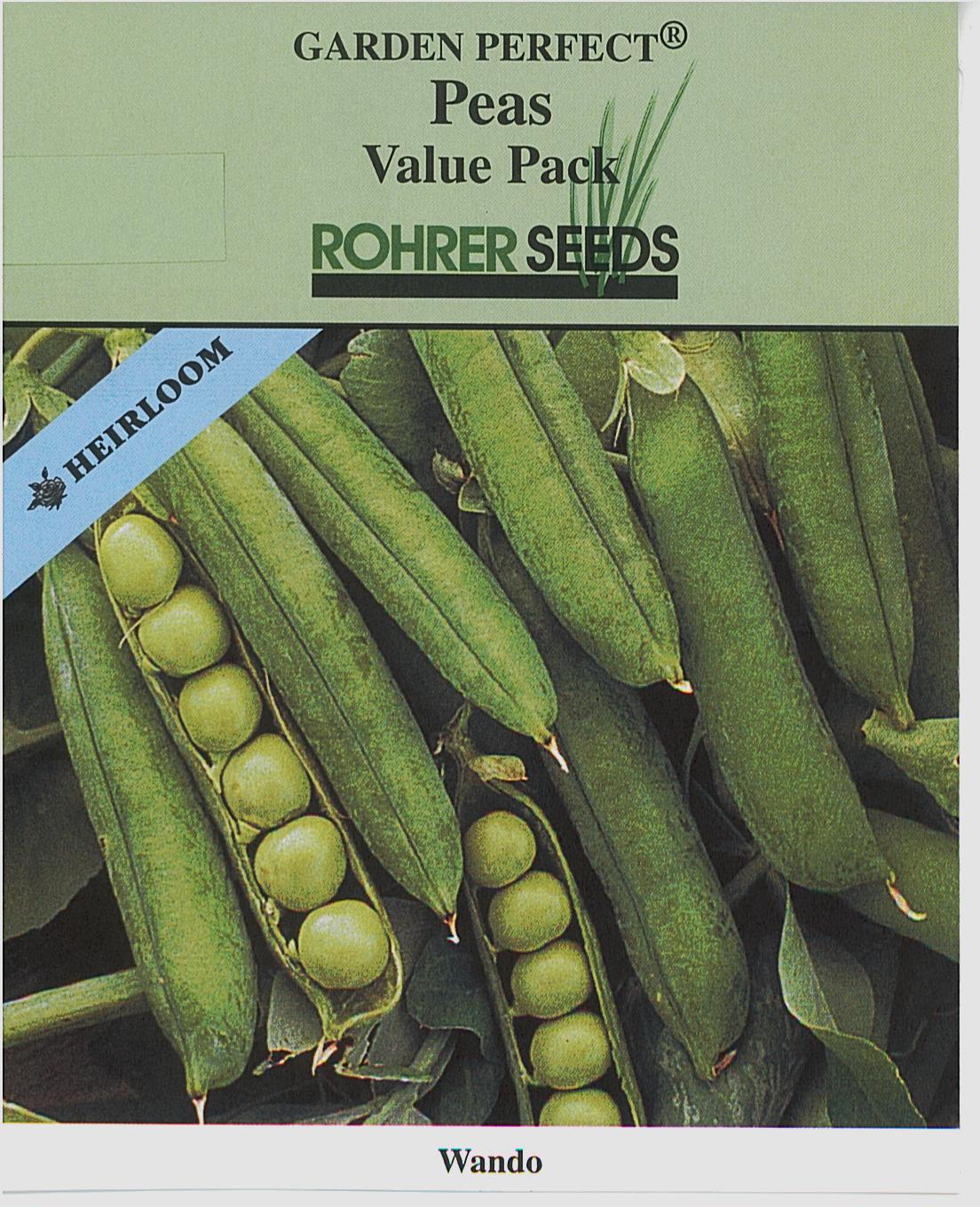 Wando Pea Seeds — Rohrer Seeds