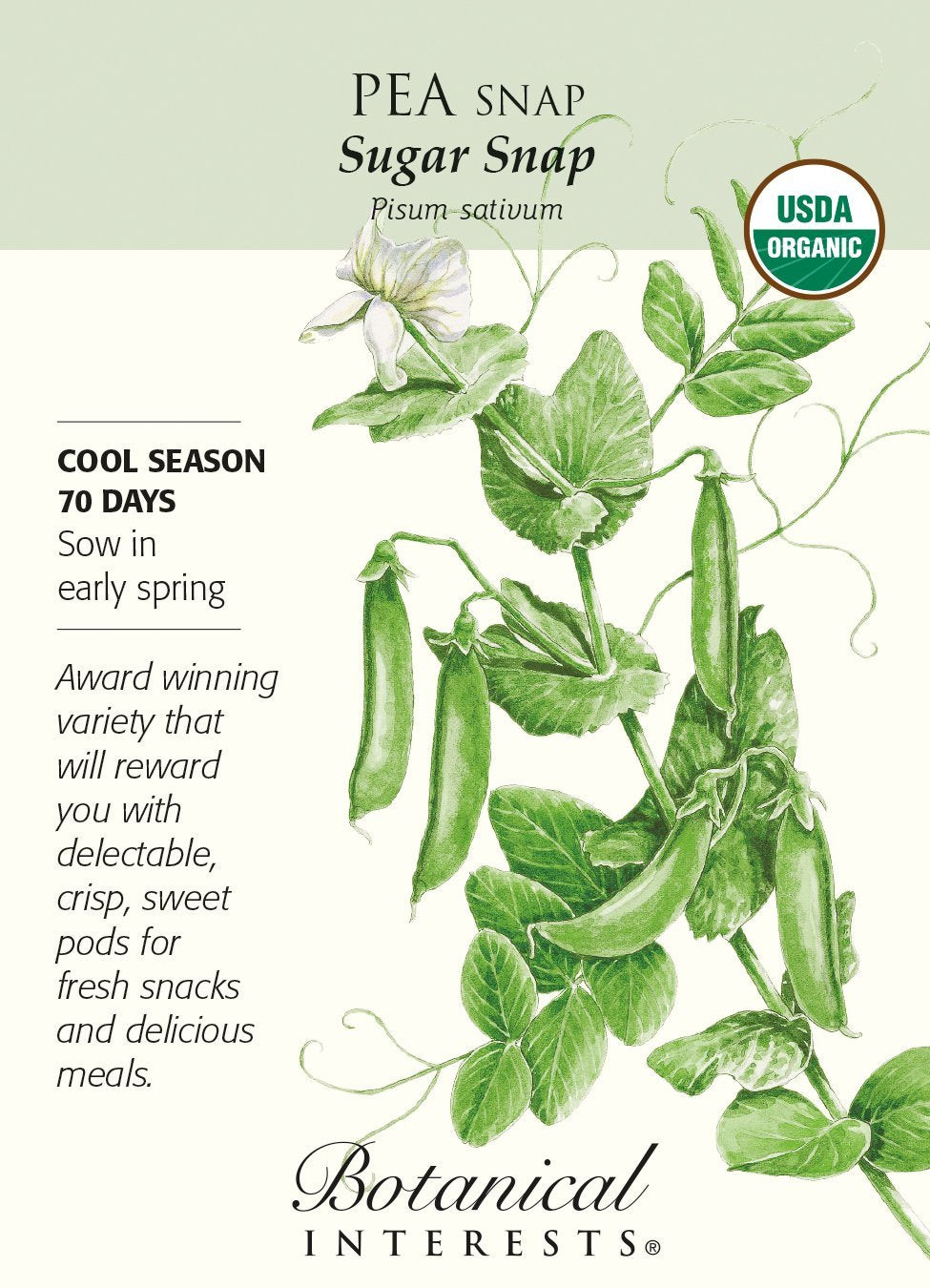 Sugar Snap Snap Pea — Rohrer Seeds