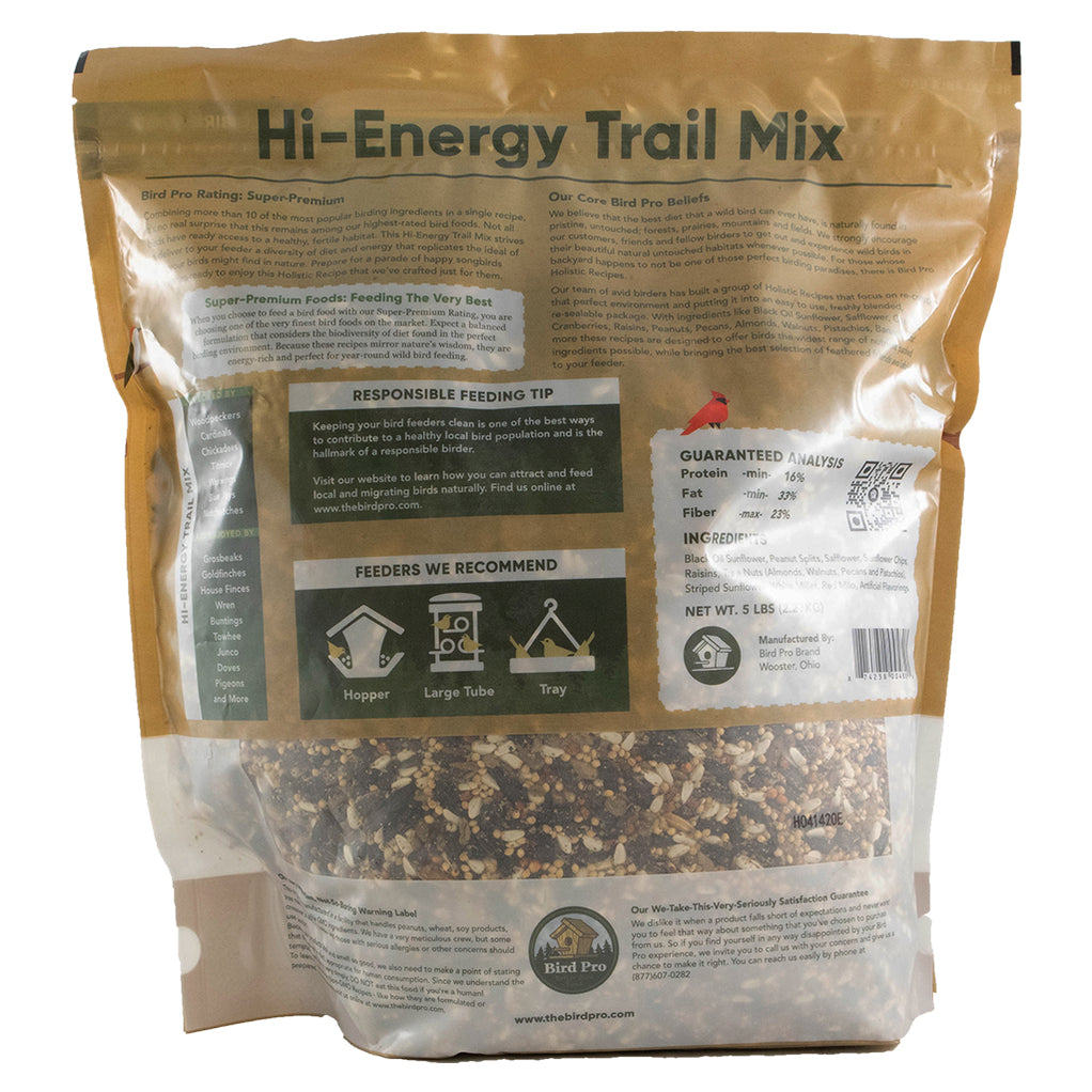 Bird Pro Hi-Energy Trail Mix (5lb) — Rohrer Seeds