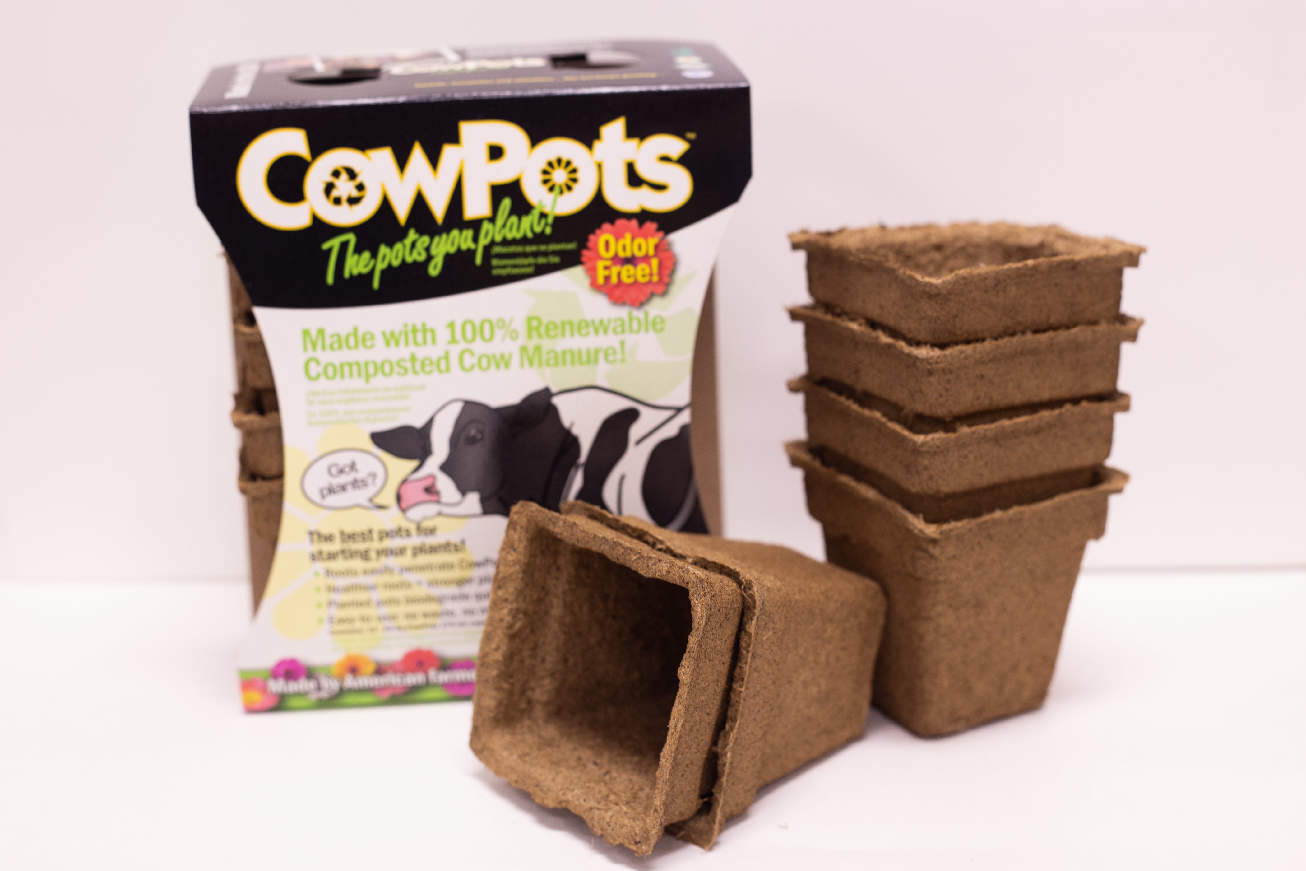 CowPots 3" Square (12 Ct) — Rohrer Seeds