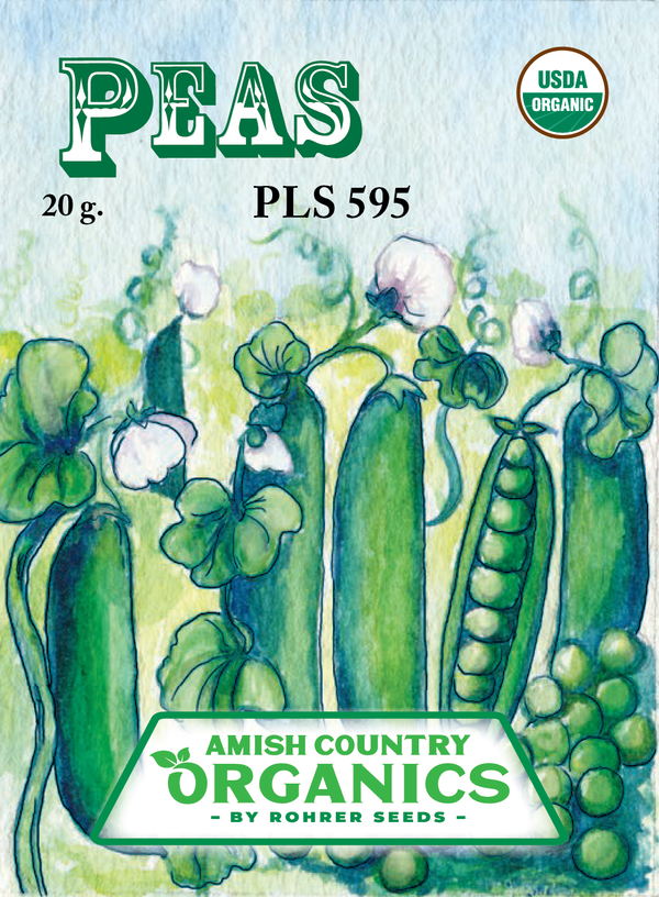 Organic PLS 595 Peas (Pkt) | Rohrer Seeds